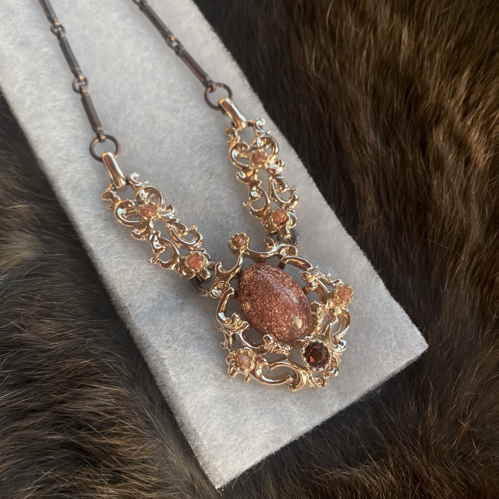 1960s Art Nouveau Necklace - Gem